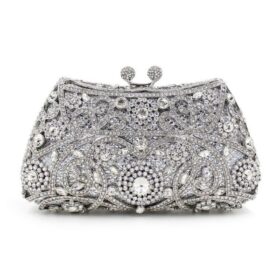 Premium Bling Crystal Clutch Rhinestone Purse Evening Bag for Brides ...