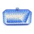Tech Sense 3D Ombre Blue Gradient Crystal Clutch Bag