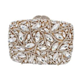 Unique Prom Wedding Crystal Clutch Rhinestone Purse Evening Bag